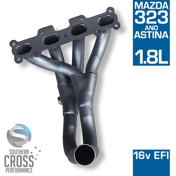 MAZDA 323 Astina 1.8L DOHC 16v Efi Headers Extractors SCPH009 ...