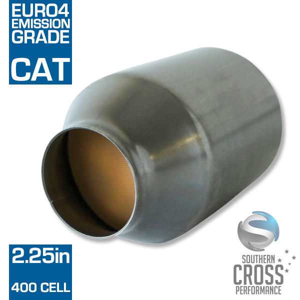 2.25" EURO4 400 Cell Ceramic Spun Bullet Catalytic Cat Converter ...