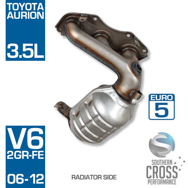 For TOYOTA Aurion 3.5L V6 2GR-FKE Manifold Catalytic Cat Converter SCP ...