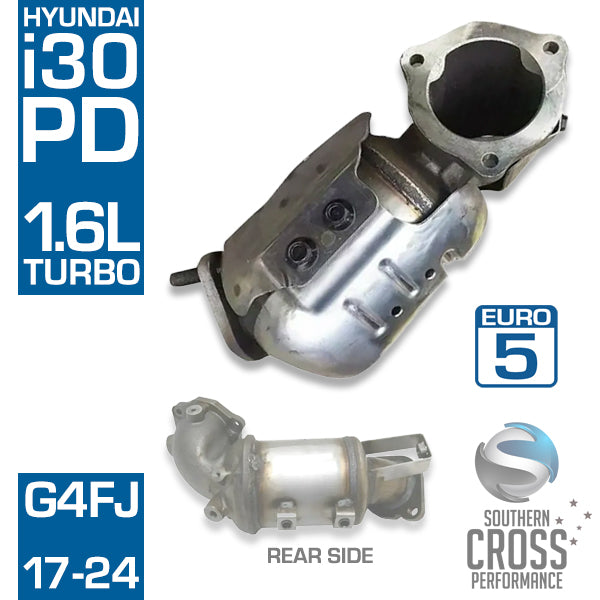 PD HYUNDAI i30 1.6L Turbo G4FJ Manifold Catalytic Cat Converter SCPMCV ...
